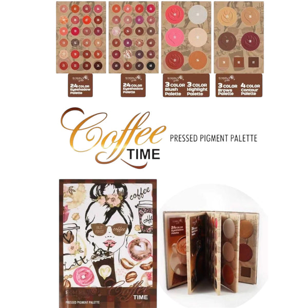 2PCS SIMPLY BELLA COFFEE TIME BOOK PALETTE S112 – Flawless Beauty Wholesale