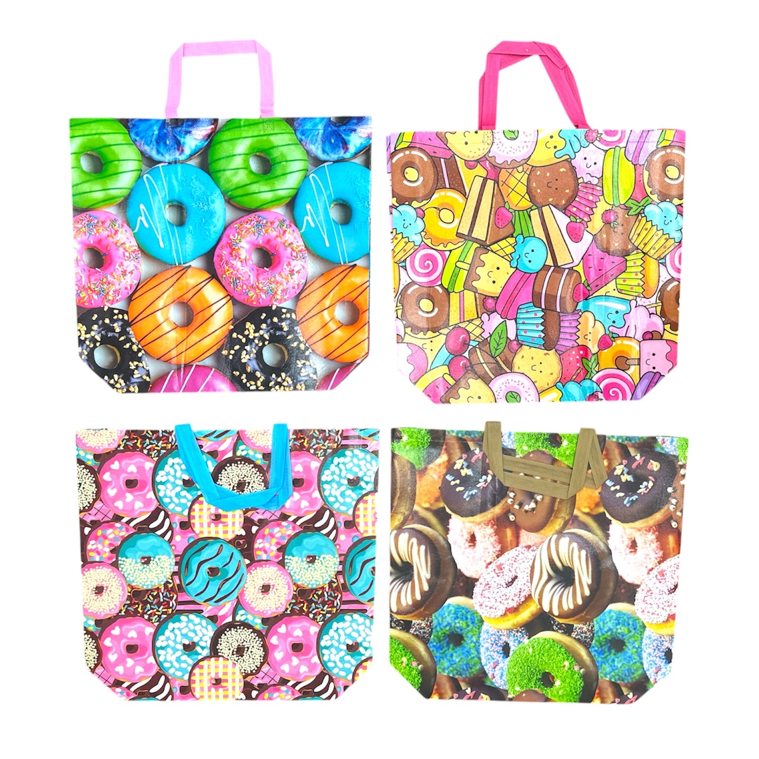 12PCS PACK DONUTS PLASTIC BIG BAGS 1387 – Flawless Beauty Wholesale
