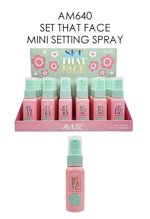 AMUSE SET THAT FACE MINI SETTING SPRAY – Flawless Beauty Wholesale